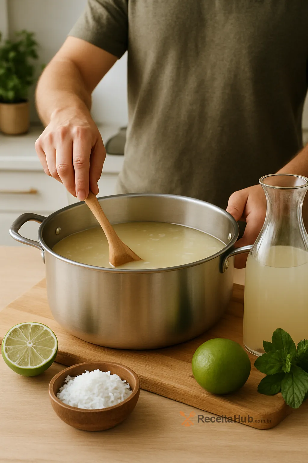 Punch Clarificado de Coco e Limão — refrescante e | ReceitaHub