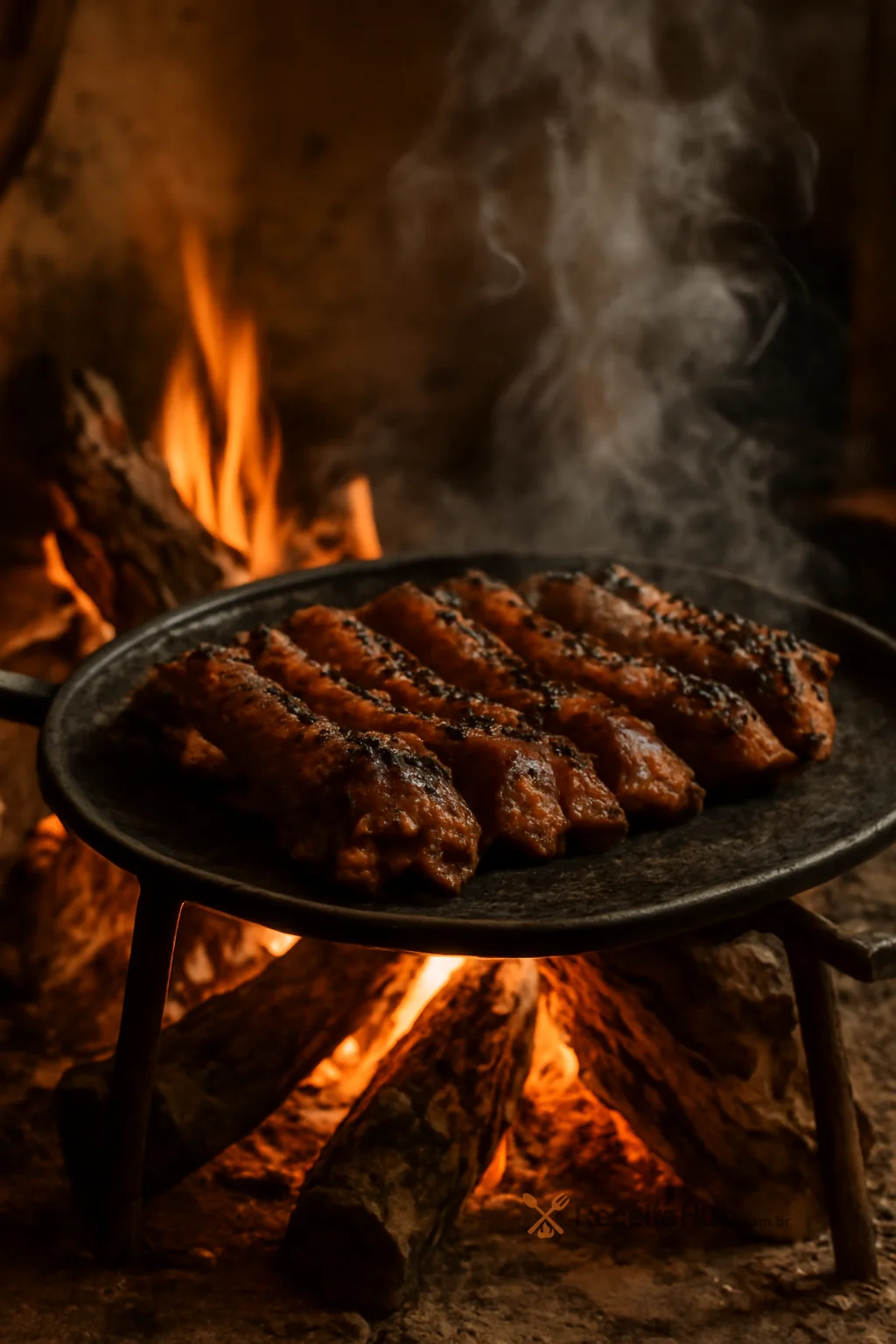 Costela na brasa com fumaça de lenha | ReceitaHub